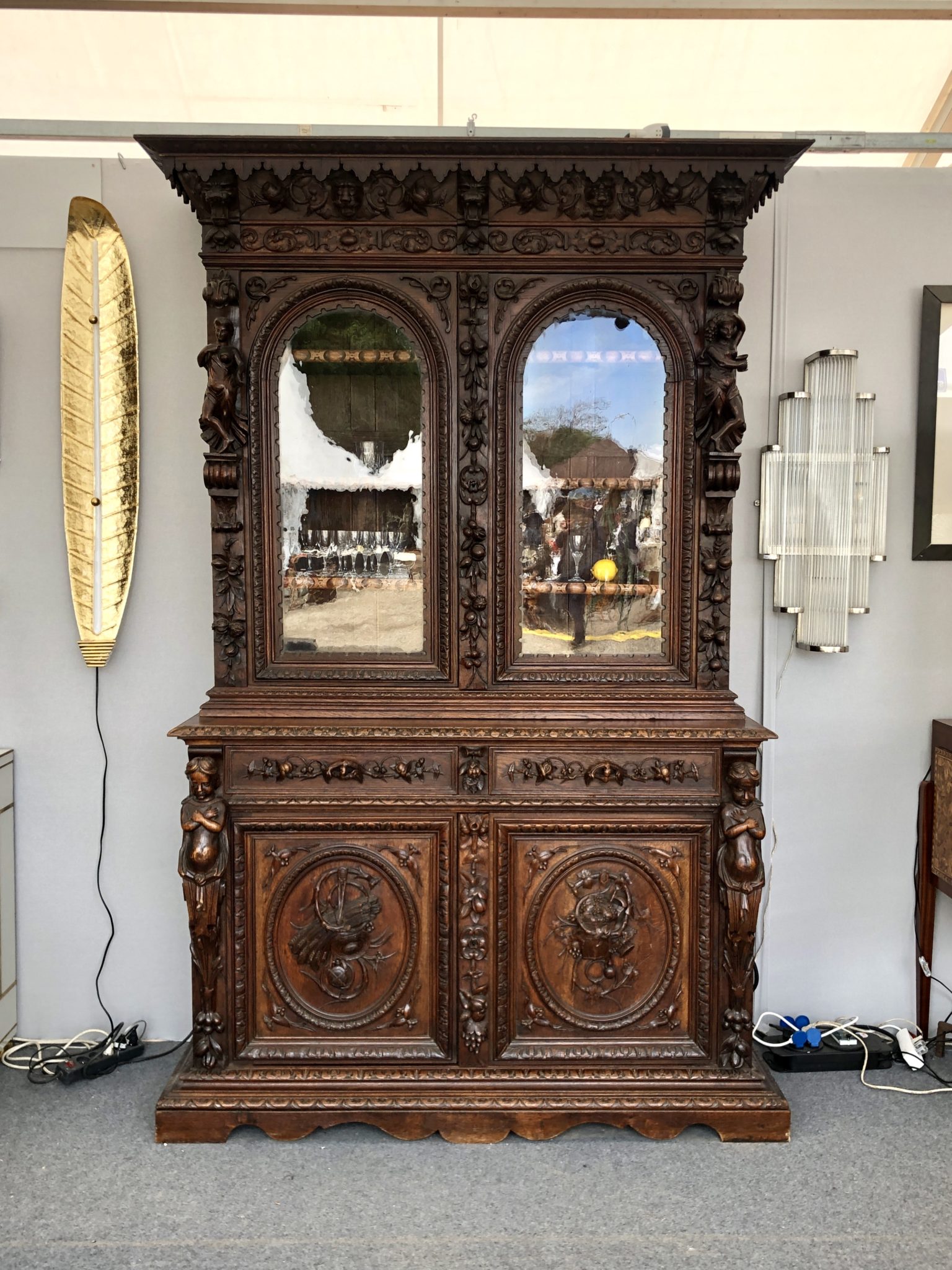 Buffet sculpté style Henri II. Néo-renaissance, XIXe siècle