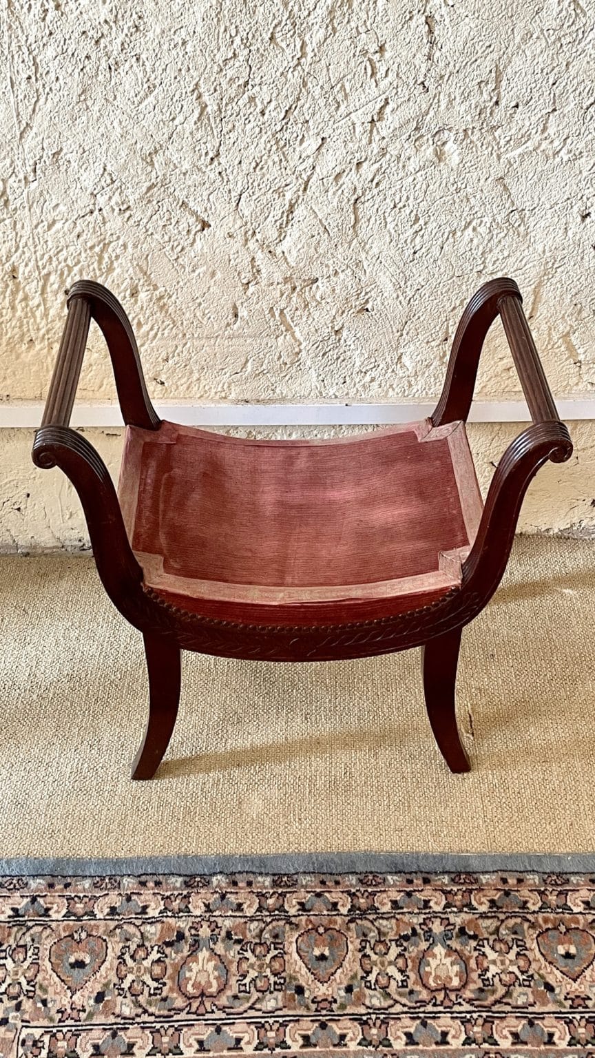 Siège curule style Empire, XIXe siècle