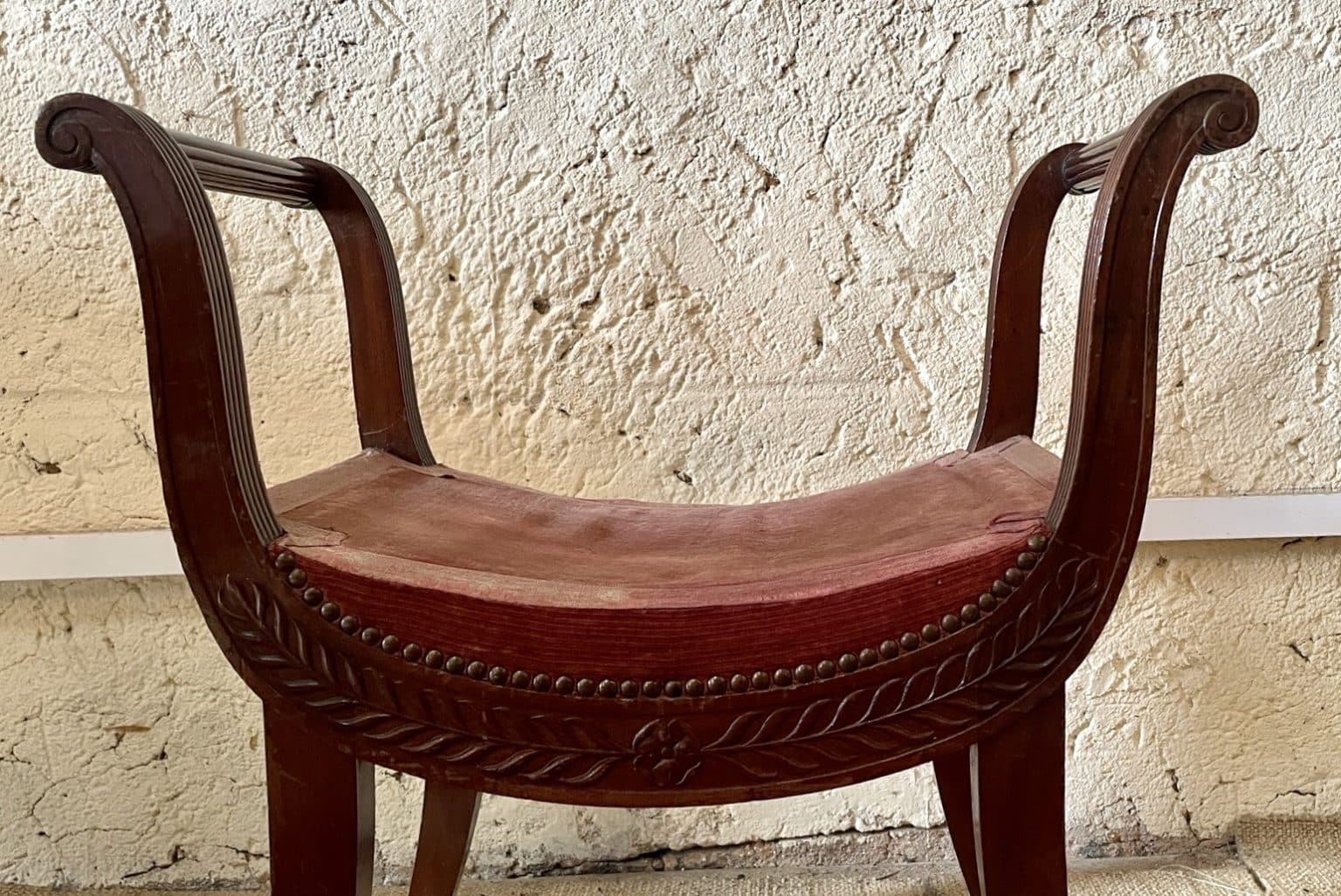 Empire Style Curule Seat, 19th Century