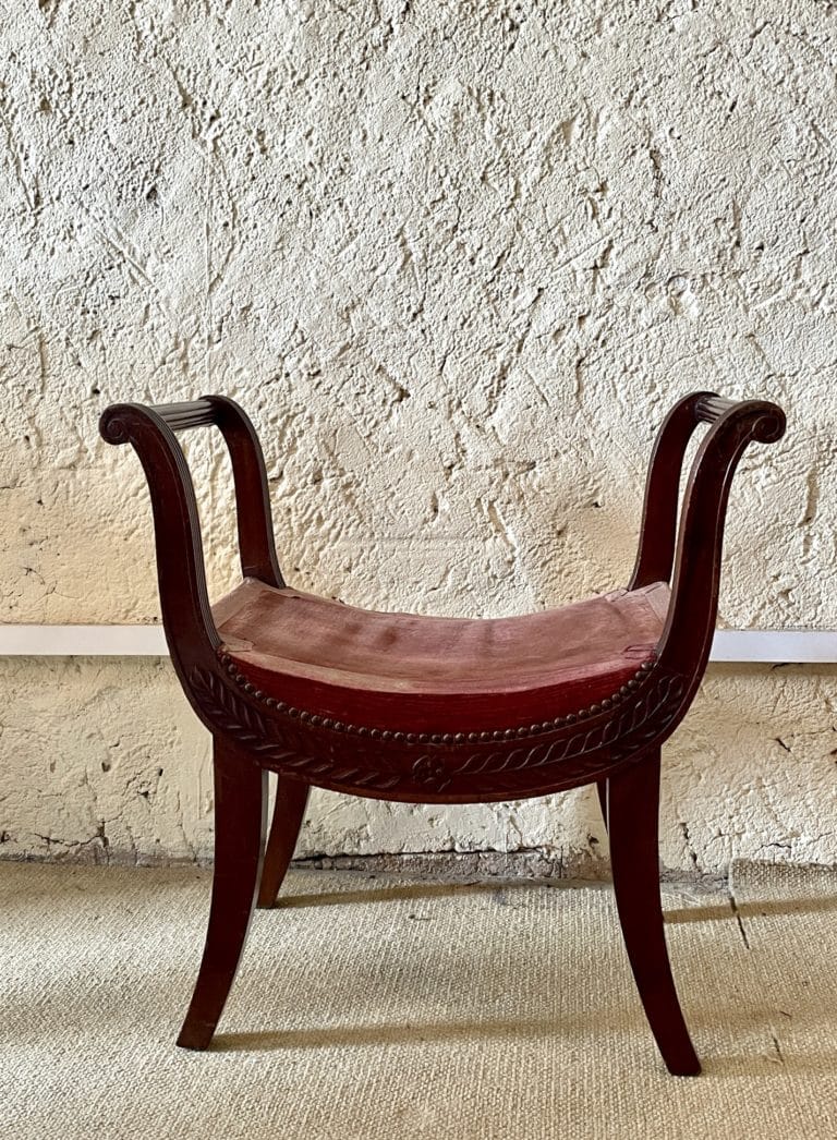 Siège curule style Empire, XIXe siècle