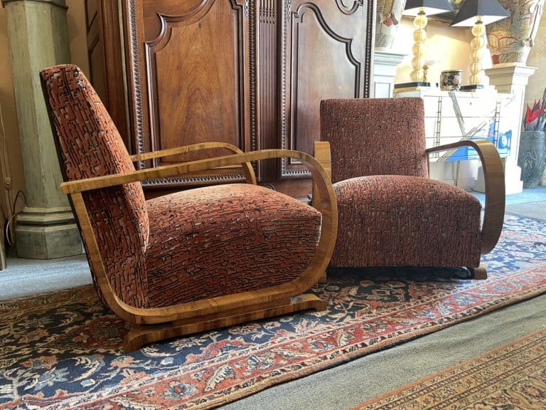 Paire de fauteuils style Paquebot, XXe siècle