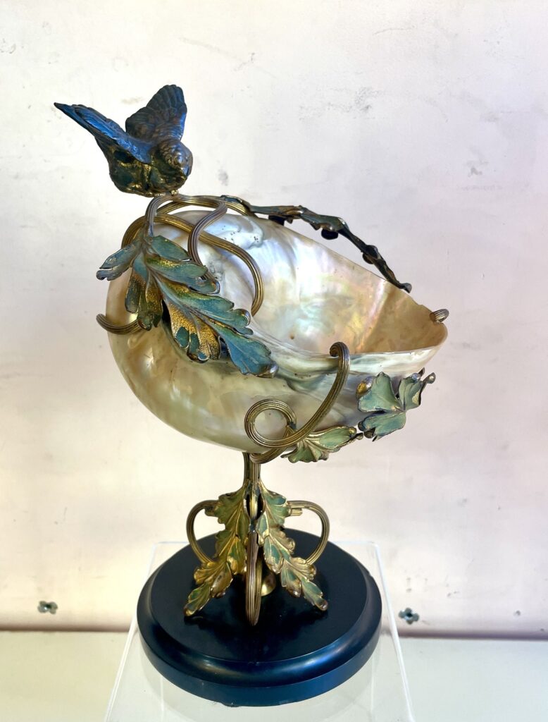 Coquillage monté Art Nouveau, XIXe siècle